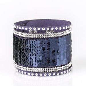 paparazzi | Jewelry | Paparazzi Mermaid Snap Wrap Bracelet Blue | Poshmark